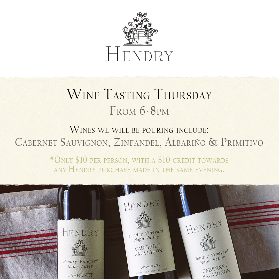 Hendry Ranch Wines - Hendry Tasting at Khoury's Fine Wine and Spirits ...